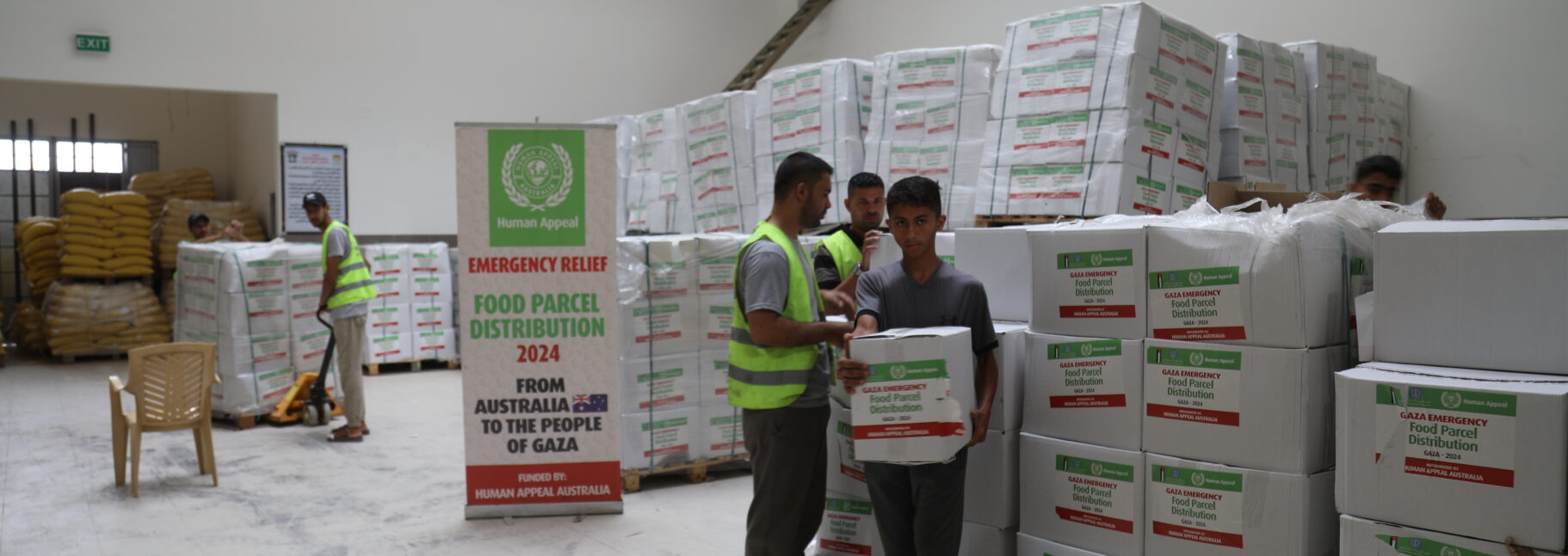 Human Appeal in Gaza: 7,000 food parcels delivered to displaced ...